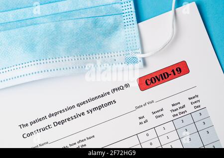 The patient depression questionnaire (PHQ-9) form for COVID-19 and ...