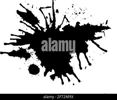 Ink splash. Grunge splatters. Abstract background. Grunge text banners ...