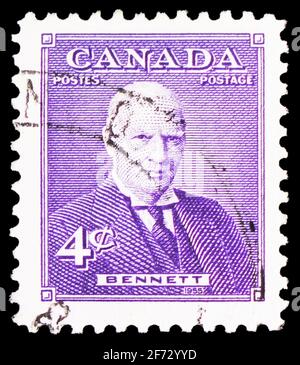 CANADA - CIRCA 1955: a stamp printed in the Canada shows Torch, Dove ...