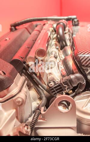 Germany, Munich - April 27, 2011: BMW M12 / 13 engine for Formula 1 ...