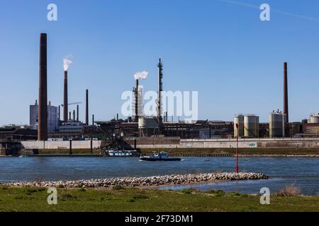 Venator Germany GmbH, formerly Sachtleben Chemie, chemical plant, river ...