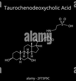 Chenodeoxycholic acid. Bile acid. Chemical molecular formula ...