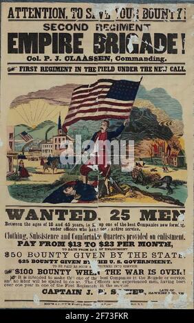 A vintage american WW1 recruitment poster Stock Photo - Alamy