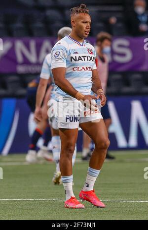 THOMAS Teddy from RACING 92 in action during the match between RACING92 ...