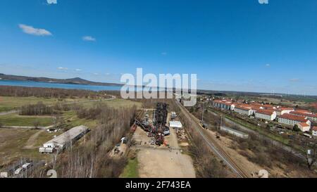 Der Bagger 1452 am Standort Hagenwerder bei Görlitz ist ein ...
