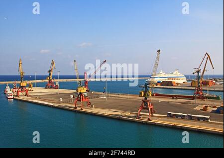 Loading Dock in Heraklion, Crete, Greece Stock Photo - Alamy