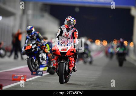 Doha, Qatar. 04th Apr, 2021. Races at MotoGP TISSOT Grand Prix of Doha ...