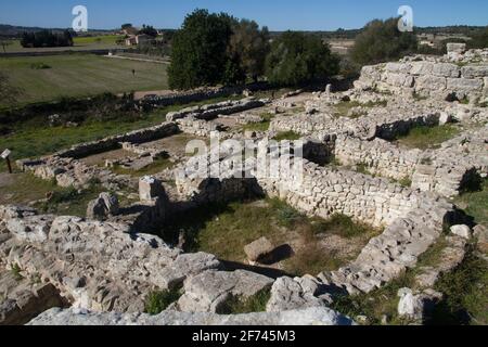 Talayots stones Archaeological site Mallorca, prehistoric era, Montuiri ...