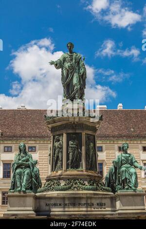 Innerer Burghof Vienna, part of the Hofburg withAmalientrakt and ...