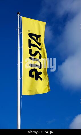 Umea, Norrland Sweden - March 21, 2021: part of a huge greenhouse ...