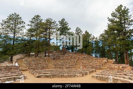 Sunrise Circle Amphitheater on the top of Flagstaff Mountain in Boulder ...