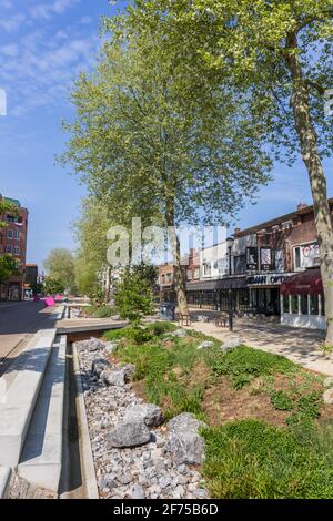 Shopping street in the center of Nijverdal, Netherlands Stock Photo - Alamy