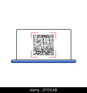 Business icons and techniques - QR Codes complete, warning, error on ...