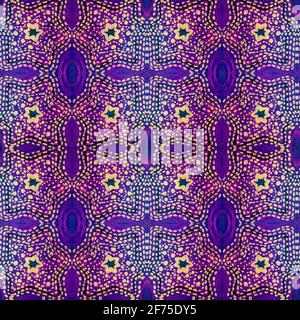 Seamless colorful ethnic pattern. Hand drawing watercolor circles. Art ...