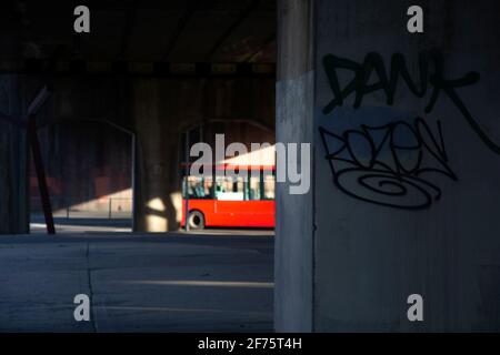 The Chiswick flyover, a short elevated section of the M4 motorway in ...