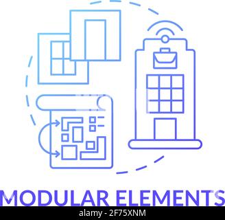 Modular elements concept icon Stock Vector Image & Art - Alamy