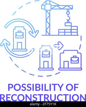 Reconstruction possibility concept icon Stock Vector Image & Art - Alamy
