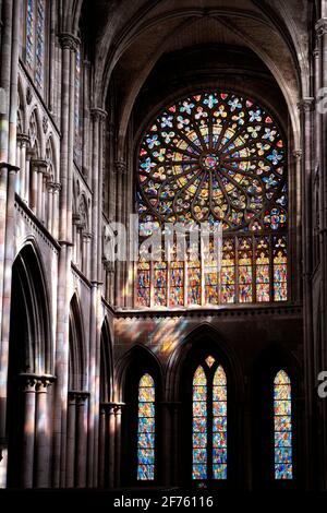 Saint Malo Brittany France. Cathedral Saint Vincent. Pipe organ Stock ...
