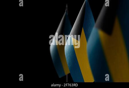 Small national flags of the Bahamas on a white background Stock Photo ...