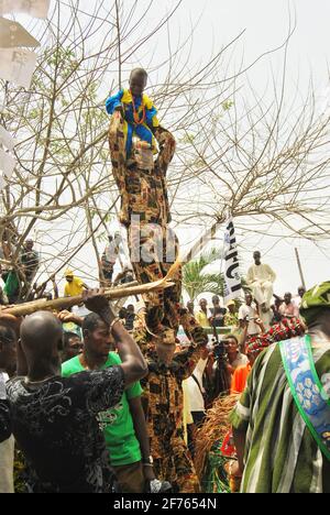 Yoruba Masquerades performing during the Black Heritage Festival ...