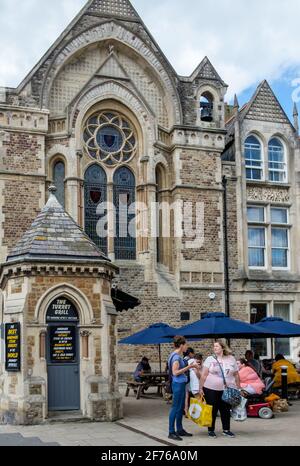 Bar tracery in Gothic window of the Canterbury Cathedral in the ...