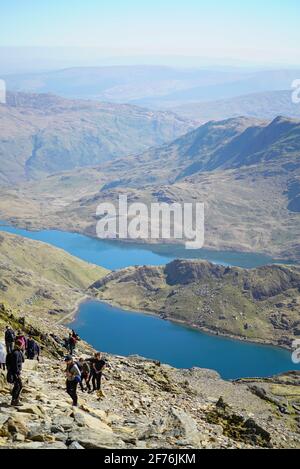 Spring Journey to Snowdon Mountain 6-11 Stock Photo - Alamy
