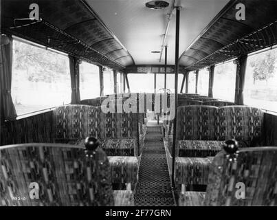 Interior of bus. Bodywork Manufactured in the Swedish Companies ...