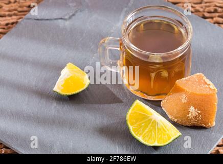 Lemon and panela drink - Citrus × lemon Stock Photo - Alamy