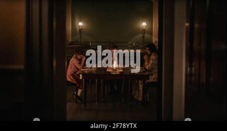 THE BANISHING, from left: Jessica Brown Findlay, Anya McKenna-Bruce ...