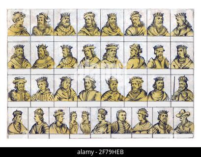 Kings of France, vintage engraving Stock Photo - Alamy