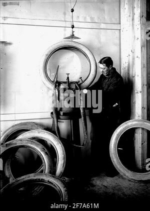 Interior from Gustaf LM Ericsson's automobil factory Stock Photo - Alamy