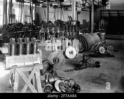 Interior from Gustaf LM Ericsson's automobil factory Stock Photo - Alamy