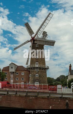 Maud Foster Windmill, Boston, Lincolnshire, England Stock Photo - Alamy
