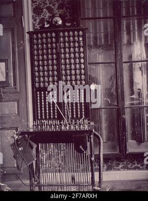 Western Sweden Telephone network. 1900. The telephone network Stock ...