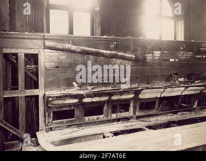 From the fire in Karlstad's telephone station on 14 and 15 May 1921 ...