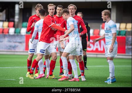 Silkeborg, Denmark. 05th Apr, 2021. Nicklas Helenius (19) of Silkeborg ...