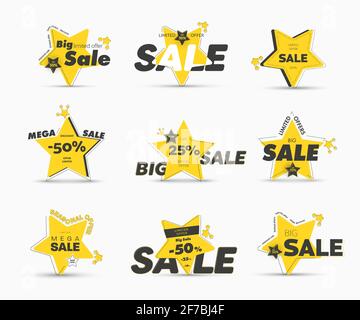 Special offer 50 percent, Big sale banner label, event promotion poster ...