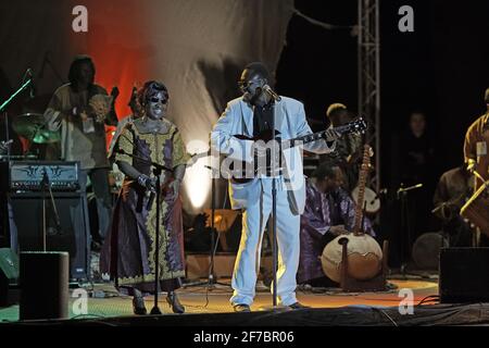 amadou and mariam musical duo performing at the Segou Music Festival in ...