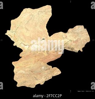 Bamyan, province of Afghanistan. High resolution satellite map Stock ...