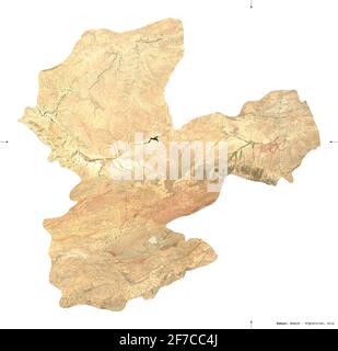 Bamyan, province of Afghanistan. High resolution satellite map ...