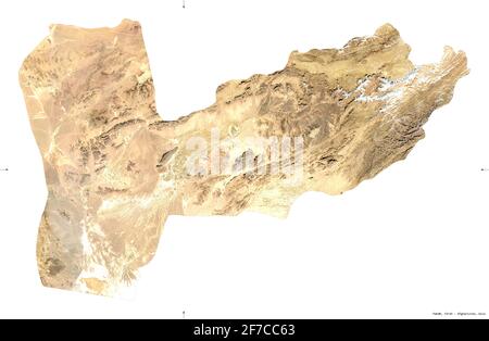 Farah, province of Afghanistan. High resolution satellite map ...