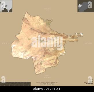 Hirat, province of Afghanistan. High resolution satellite map Stock ...