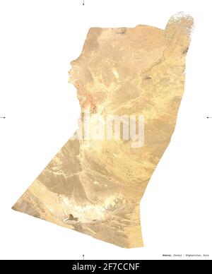 Nimroz, province of Afghanistan. High resolution satellite map Stock ...