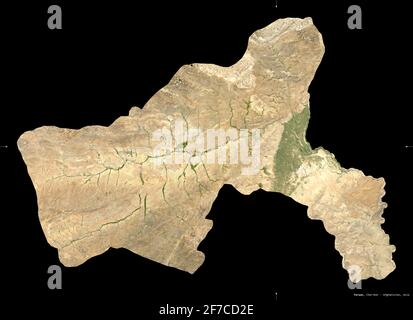 Parwan, province of Afghanistan. High resolution satellite map Stock ...