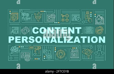 Content personalization word concepts banner Stock Vector Image & Art ...