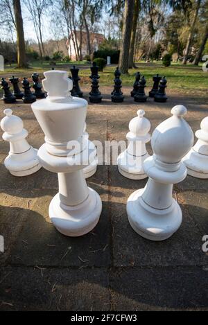 Oversized chess set Stock Photo - Alamy