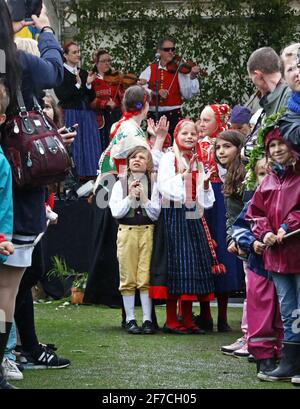 Traditional midsummer celebration at Skansen, Stockholm Stock Photo - Alamy