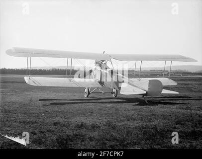 Aircraft Thulin C / SW 12 set up in Ljungbyhed. At Enoch Thulin's ...