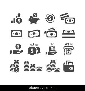 Dollar money banknote icon. E-commerce sign. Graph symbol for your web ...