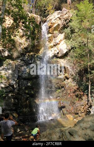 Caledonia waterfall in troodos mountains in cyprus Stock Photo - Alamy